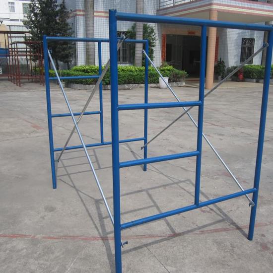 China Building Construction Galvanized Steel Ladder Frame Scaffold ...